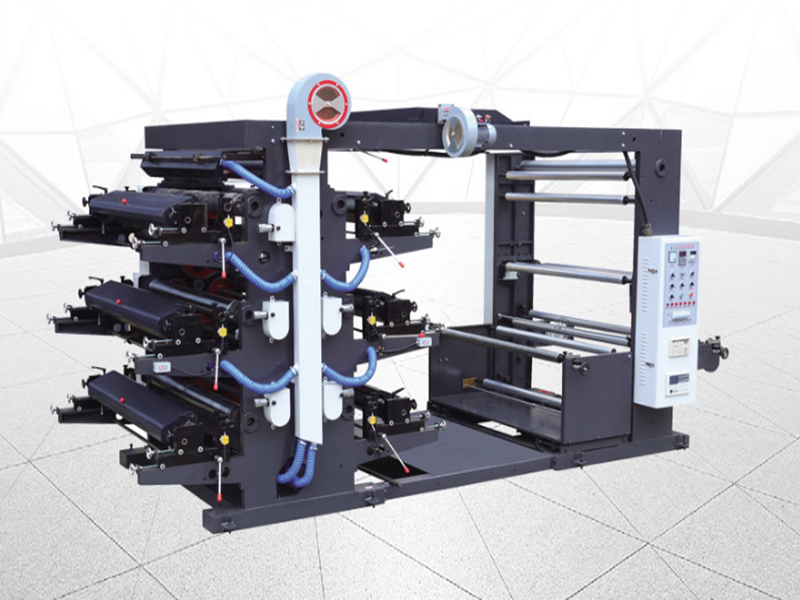 6 Color Flexo Printing Machine Economic Stack Type Plastic Bag ...